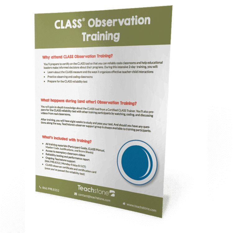 Info Sheet CLASS Observation Training Info Sheet CLASS Observation Training