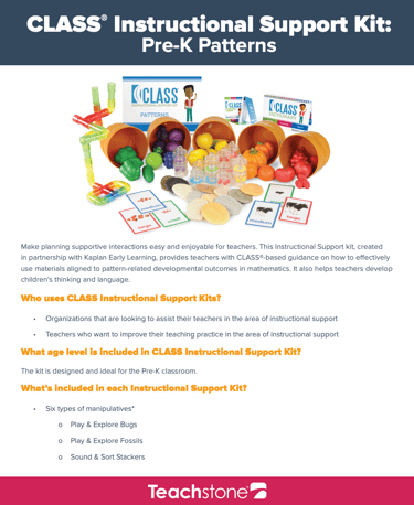 Info Sheet | CLASS Instructional Support Kit